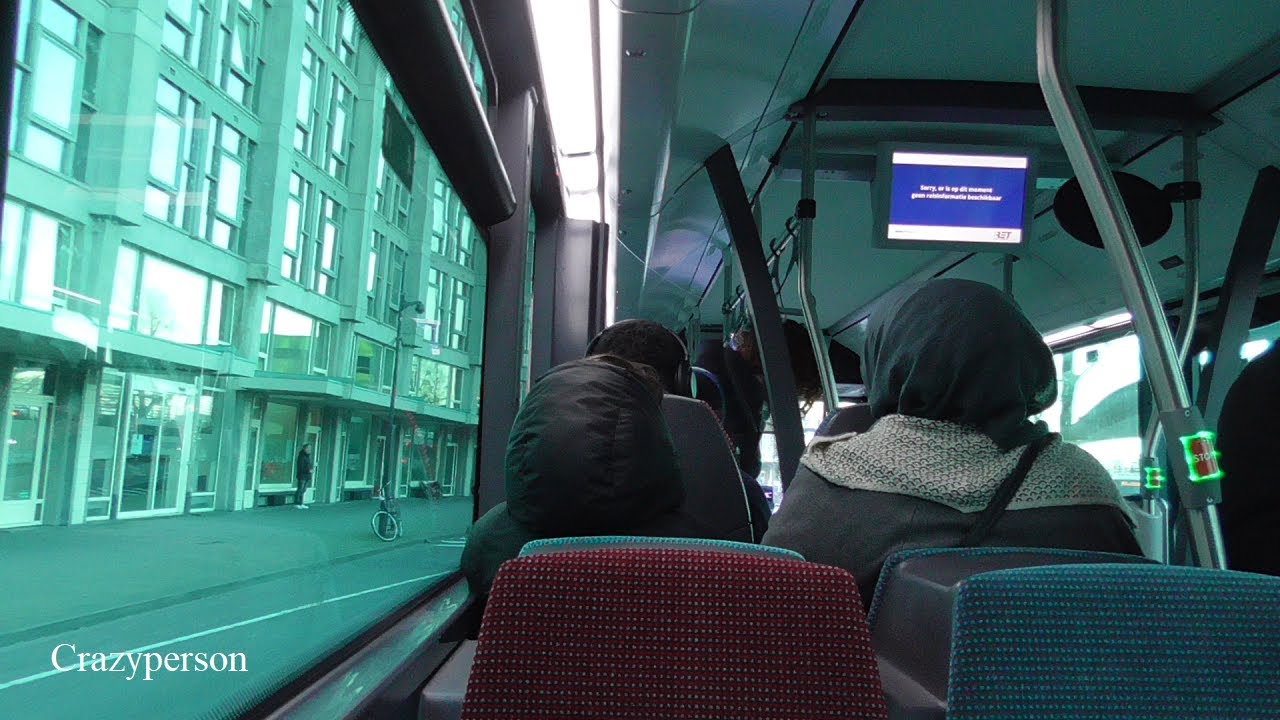 Rit Elektrische bus vertrek Rotterdam Centraal, RET Lijn 38 - YouTube