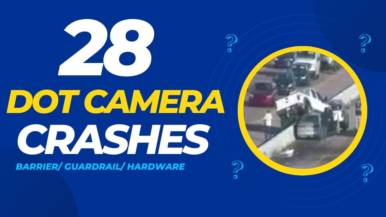 28 Guardrail/ Barrier Crashes Caught on Camera - YouTube