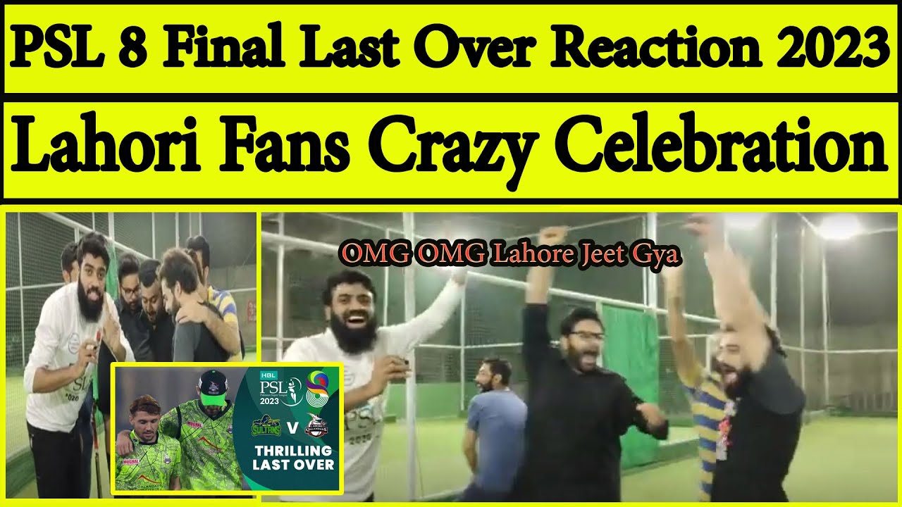 PSL 8 Final Last Over Reaction | Lahore Qalandars Winning Moments - YouTube