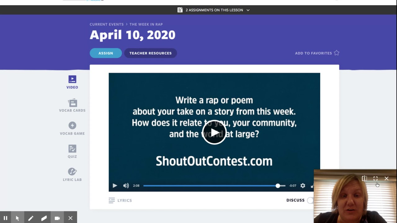 4/13 Flocabulary Week in Rap Walk-through - YouTube