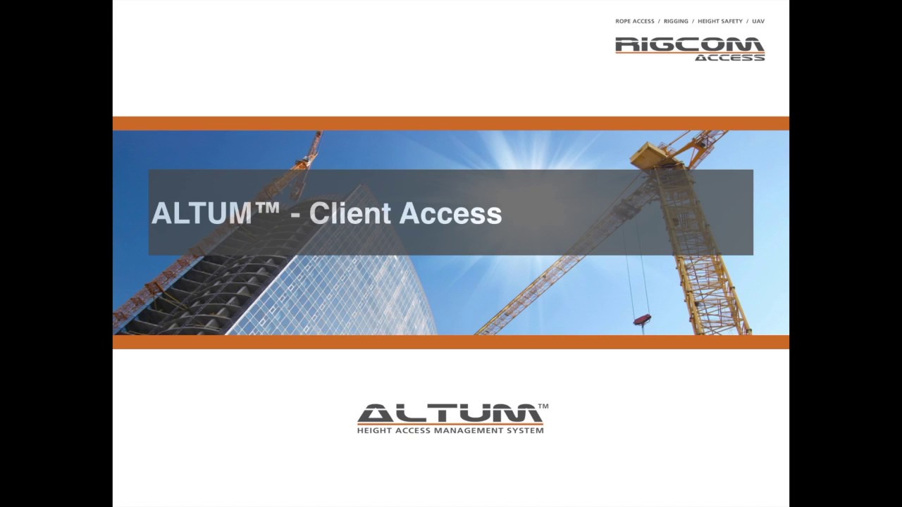 ALTUM: Height Access Management System - Client Demonstration - YouTube