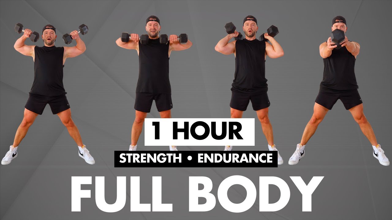1 Hour Full Body Dumbbell Workout | Strength Training at Home - YouTube