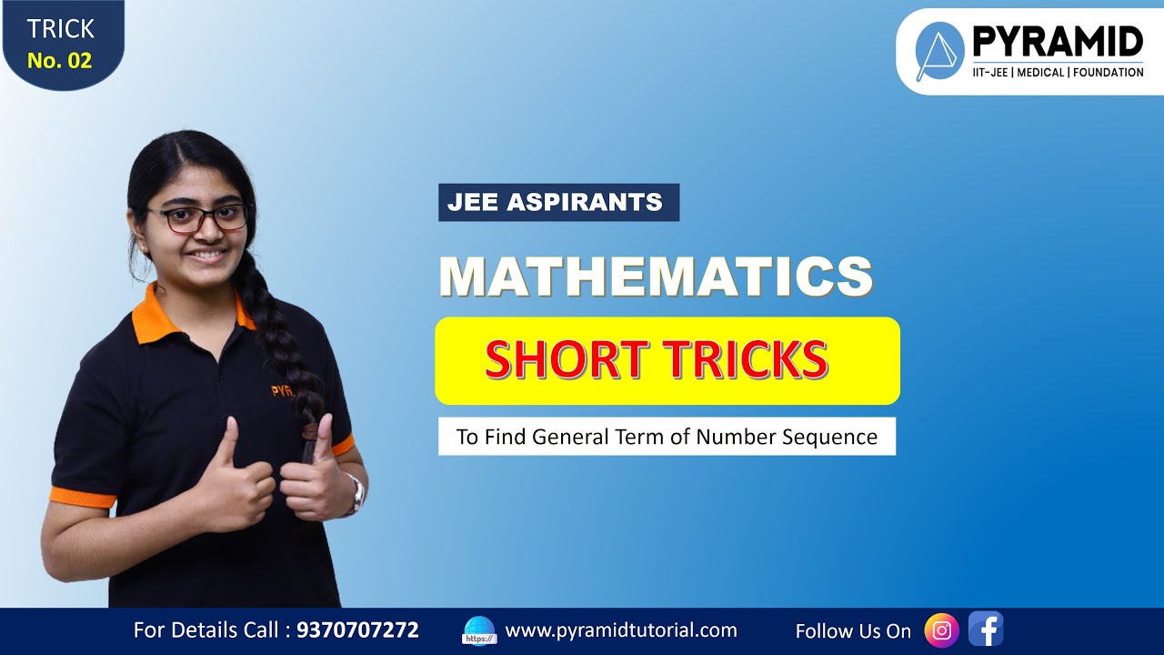 Maths Tricks| To Find General Term of Number Sequence #mathsshorttricks ...