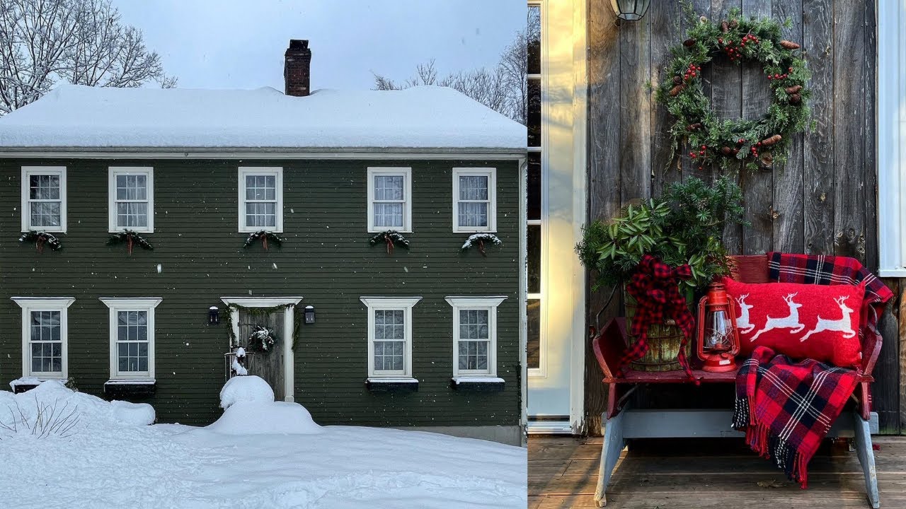 Cozy Colonial Christmas Home Tour - YouTube