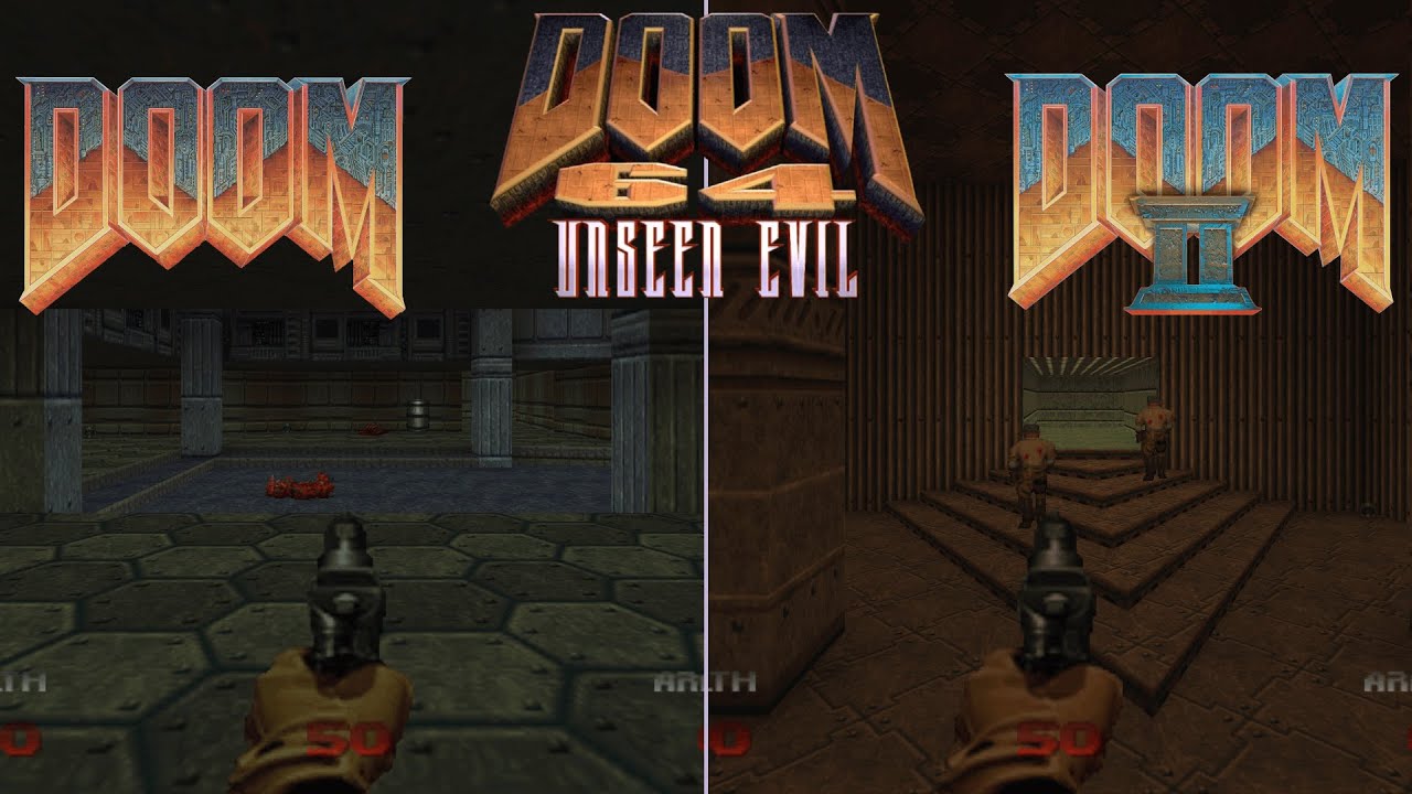 Doom 64: Unseen Evil mod - playing Doom and Doom II like Doom 64 - YouTube