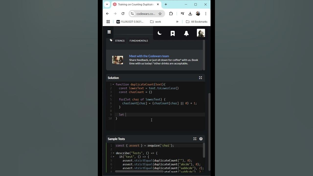 solve kata 6 Counting Duplicates JS #kata #codewars #js #javascript # ...
