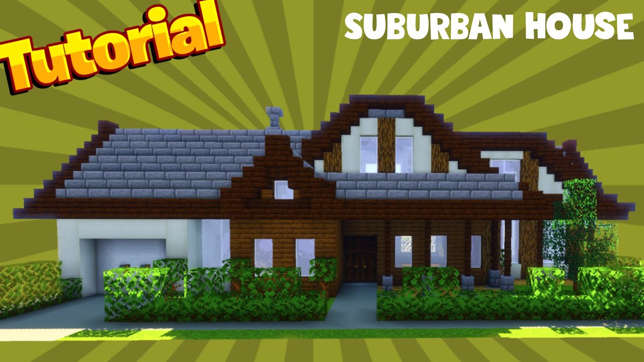 Minecraft: Large Suburban Mansion - How to Build #5 - YouTube
