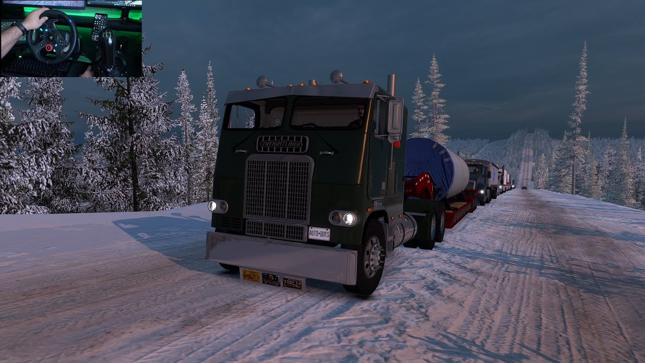 Driving The Freightliner Fl86 In Alaska On American Truck Simulator ...