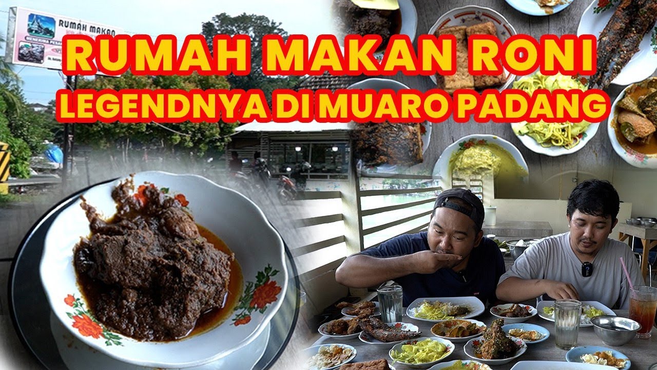 KULINER PADANG | RM RONY SELALU EKSIS DI MUARO PADANG SEJAK TAHUN 1984, RENDANGNYA JUARA - YouTube