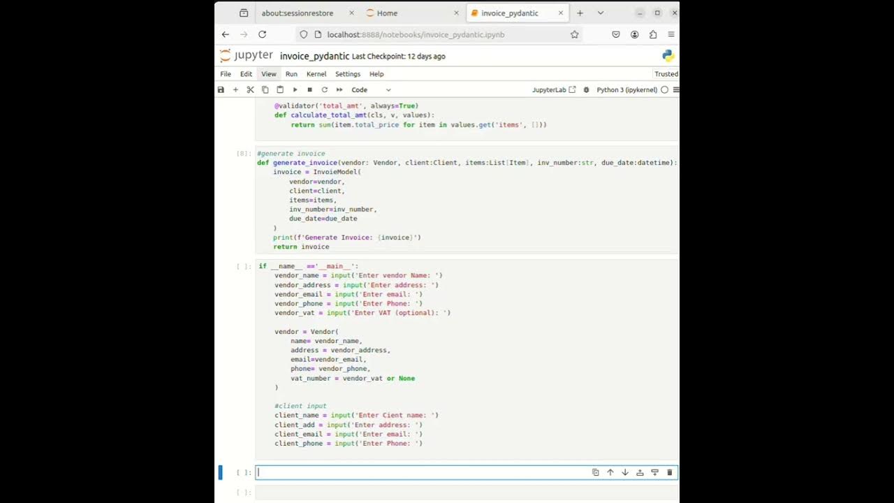 PART - 11 #Python #coding #pythonforeveryone #realworld INVOICE Validation ... Continue - YouTube