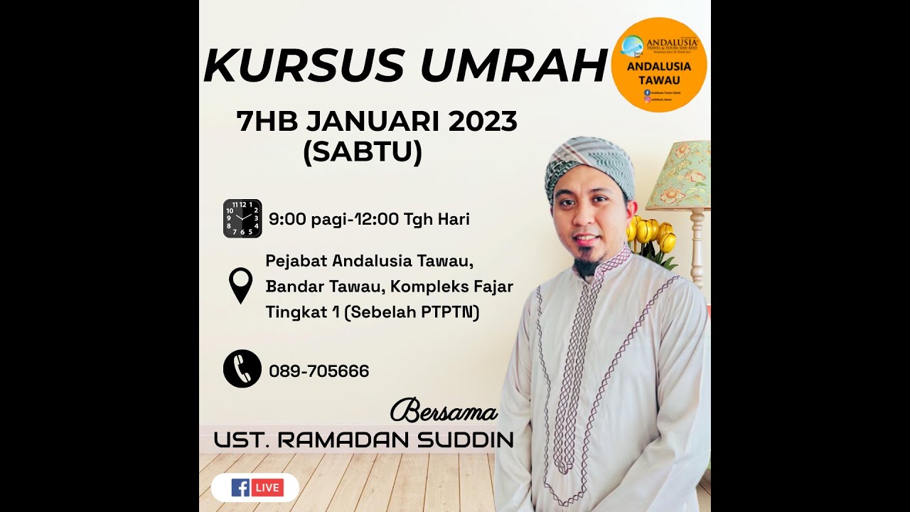 Kursus Umrah Mingguan 7 Jan 2023 Ust Ramadan Suddin part 2 - YouTube