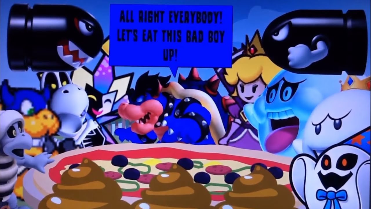 Eat a Giant Pizza Contest (From Mario Enemy Character Elimination ...
