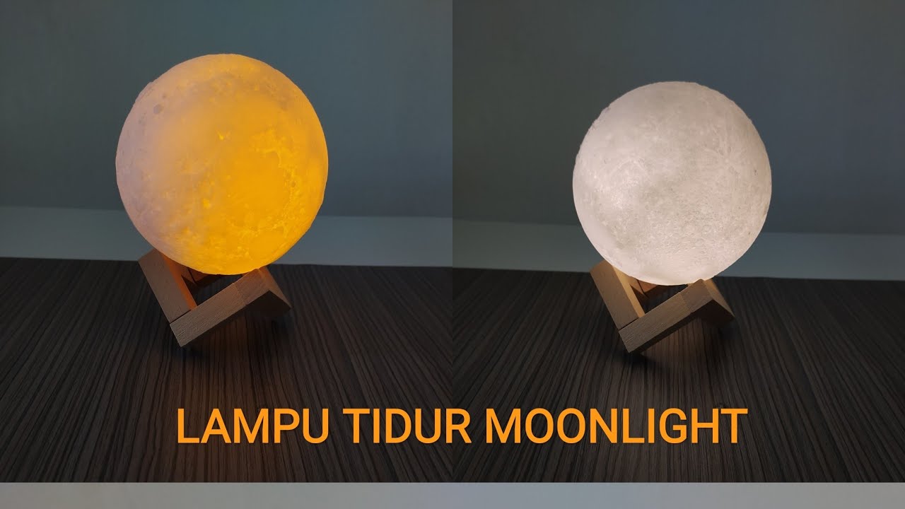 Lampu tidur Moon Light 3D seperti Bulan Purnama !! - YouTube