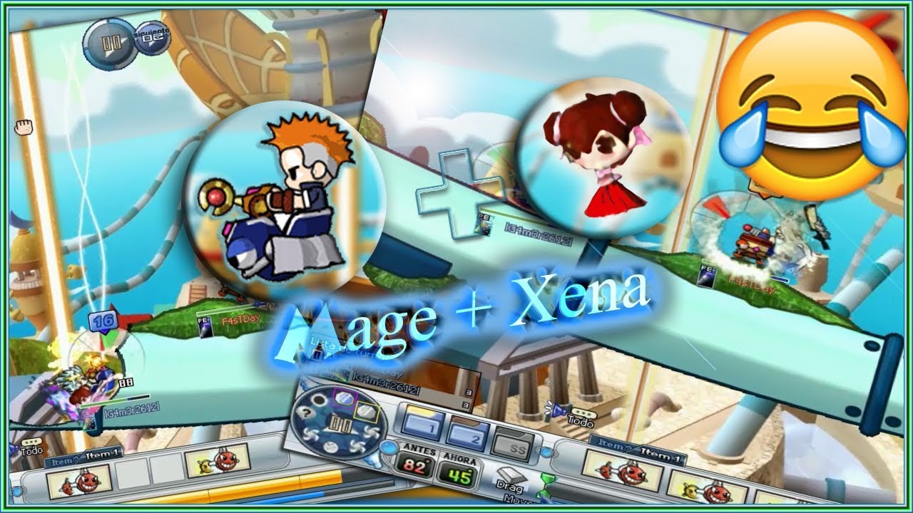 Gunbound Latino Gameplay : Móvil Mage + pet xena - YouTube