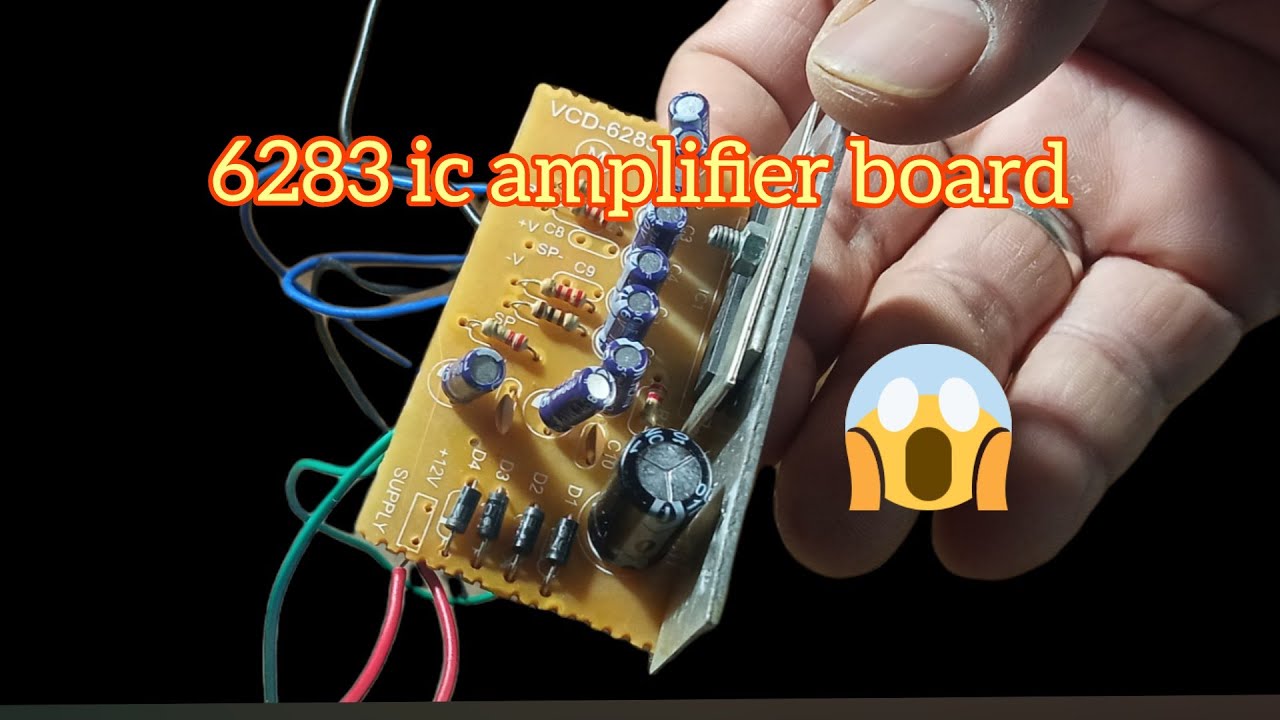 6283 single IC Amplifier Board Details - YouTube