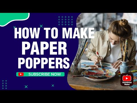 How to make paper poppers| easy tutorial DIY| @suneethak4170 - YouTube