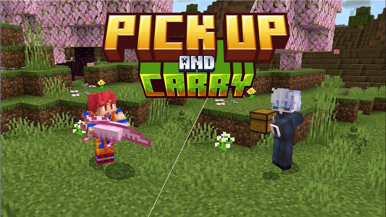 🌟 Pick Up And Carry Add-on Minecraft PE 1.20.80+ || [Cre:Sirоb] - YouTube