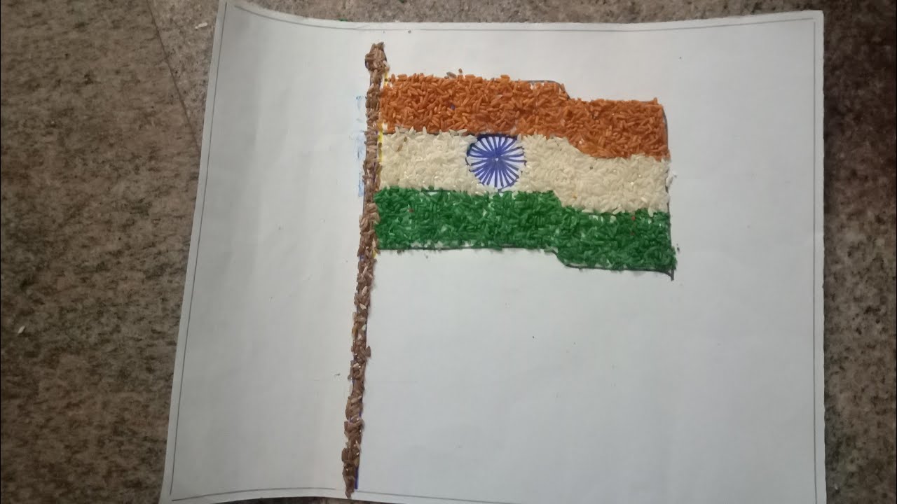 Easy rice craft ! National Flag craft ! - YouTube