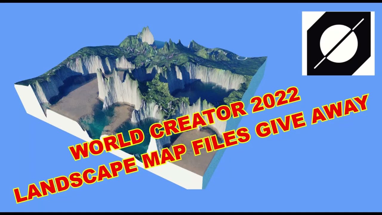 World Creator 2022 Landscape Creation - Free Give Away Map Files - YouTube