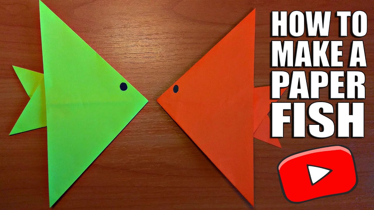How To Make A Paper Fish Easy | Art & Craft For Kids And Beginners ...