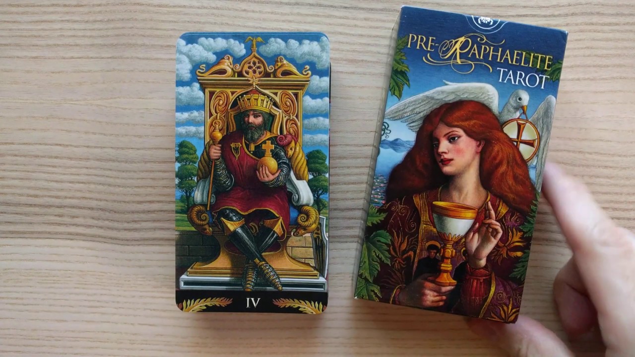 Pre Raphaelite Tarot 4k Flip Through - YouTube