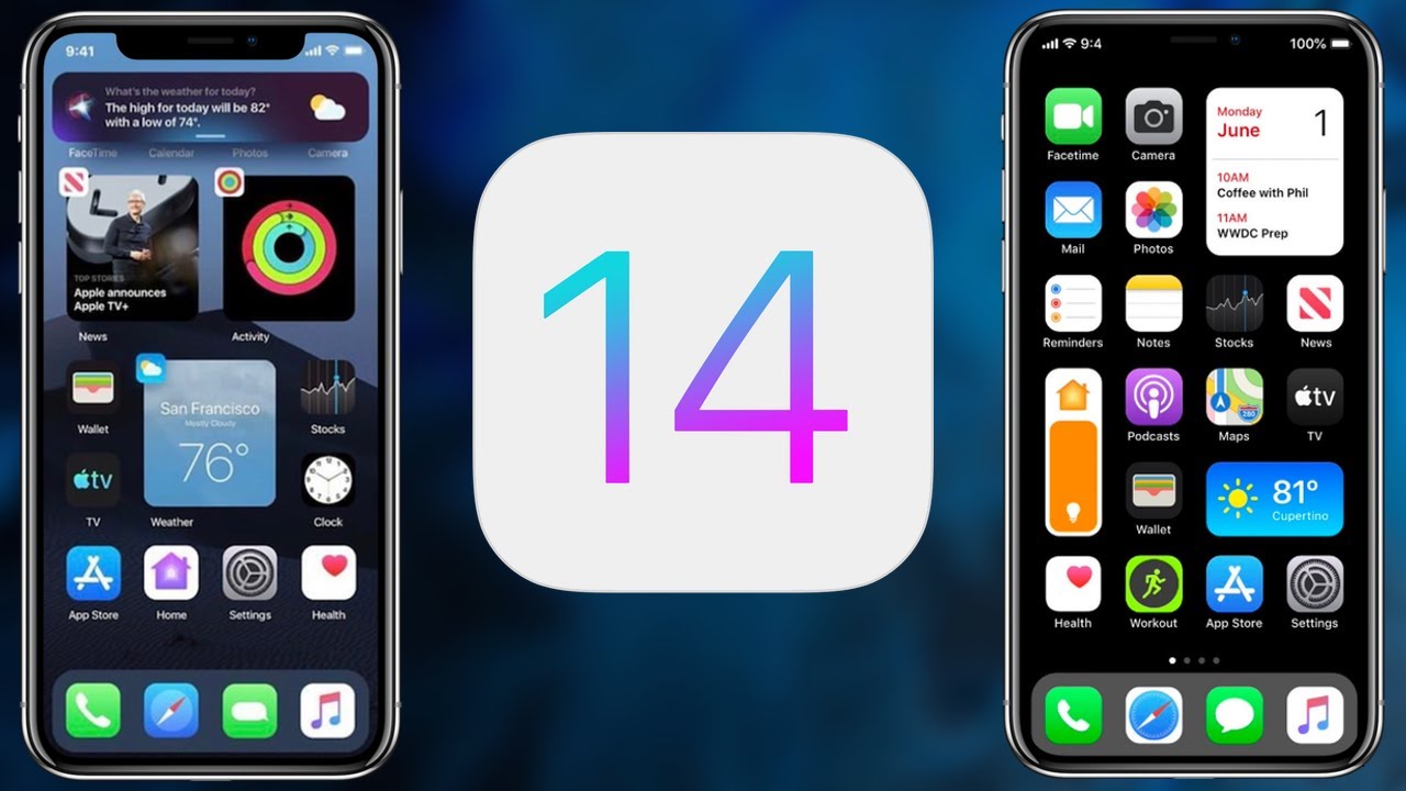 iOS 14 ТОП фишки! iOS 14 на какие устройства?! iOS 14 на iPhone SE и 6S? iOS 14 beta 1 дата ...