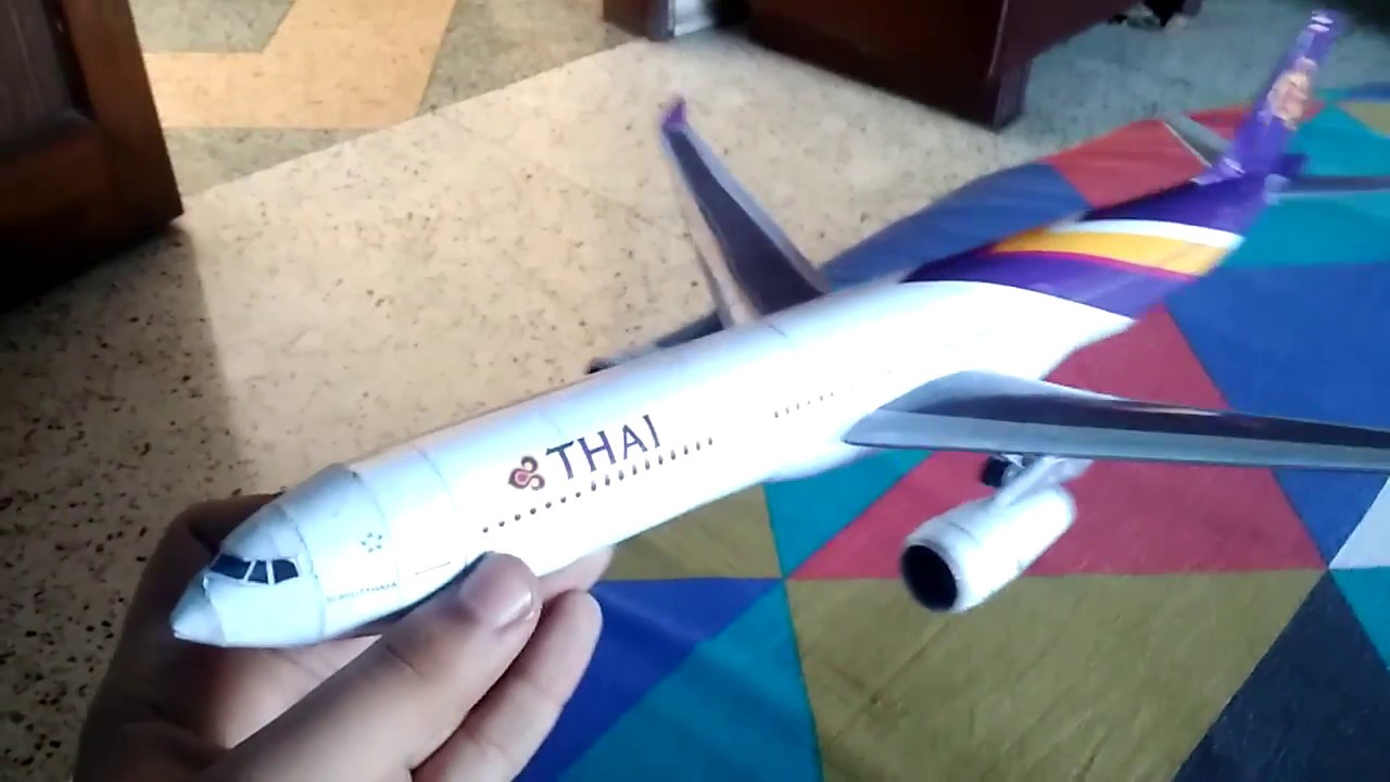 THAI airways | Airbus A330-200 | Paper Craft - YouTube