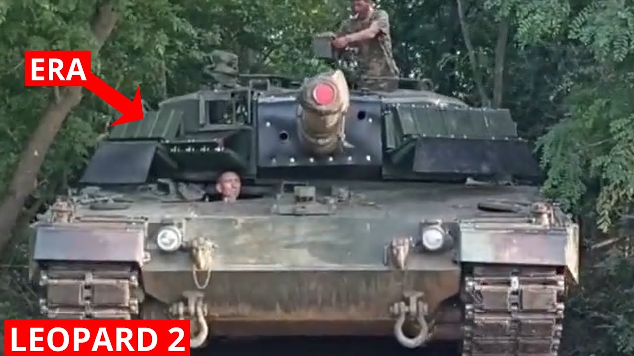 When Memes Become Reality: Leopard 2 Tank Upgraded With ERA in Ukraine - YouTube