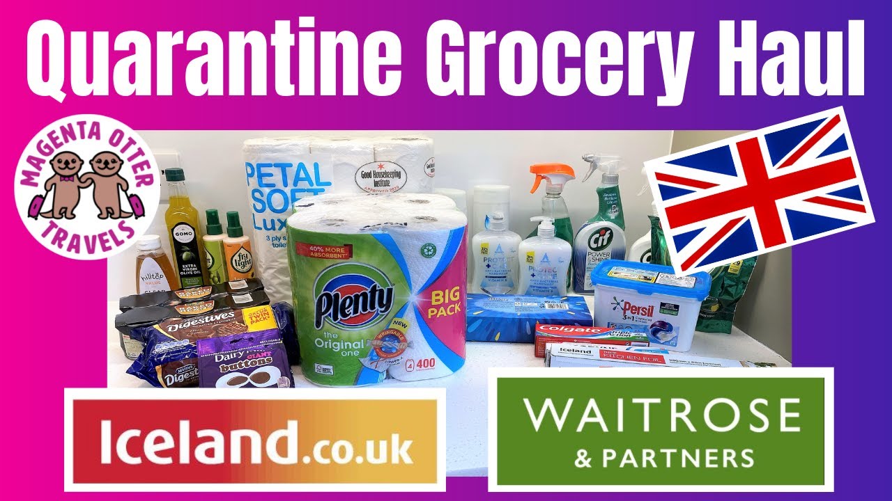 Food Delivery Haul UK 2021- Waitrose & Iceland online shopping order # ...