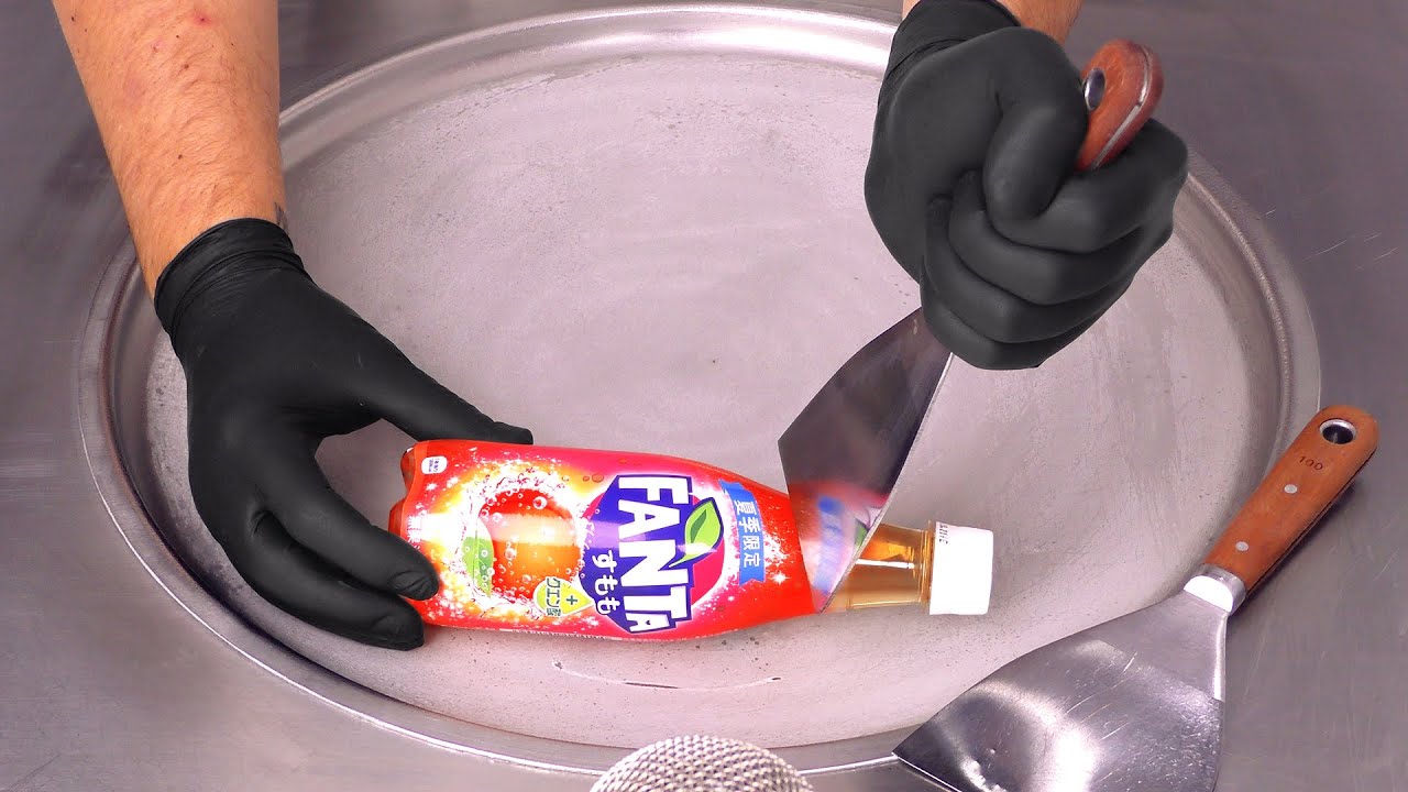 Asian Sumomo Plum FANTA - Ice Cream Rolls | Lemonade Beverage Drink ...