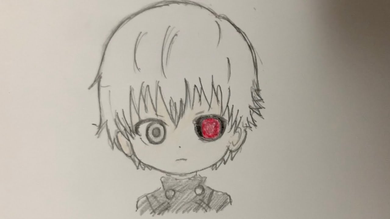 How to Draw KANEKI Ken Easy | Tokyo Ghoul - step by step tiktok - YouTube