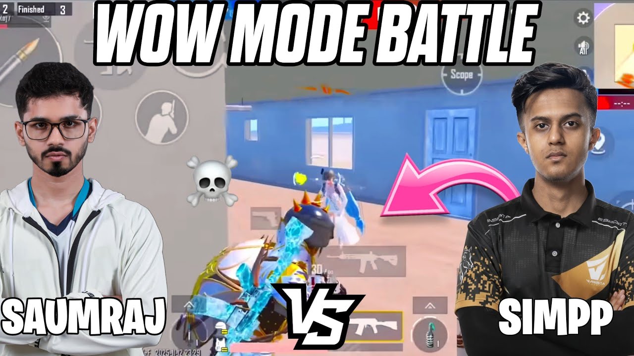 SAUMRAJ vs SIMPP !! WOW MODE BATTLE🔥SIMP BULLY SAUMRAJ 😜 SAUMRAJ POV👀 ...
