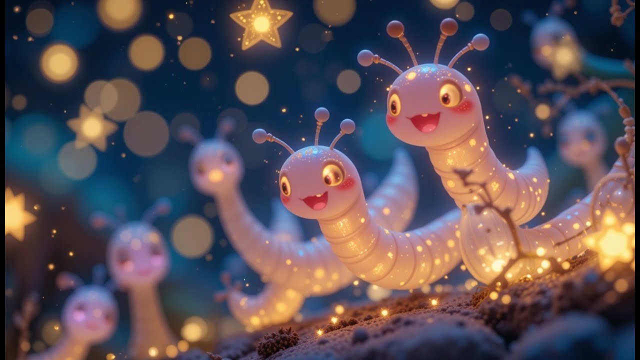 Tiny Glow Worms Light the Skies! | Magical Glow Worm Rhyme for Kids ...