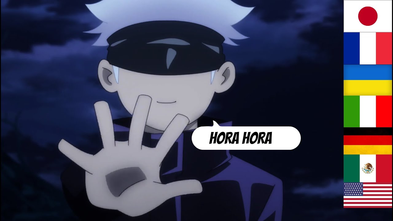Satoru Gojo say "HORA HORA" in different languages | Jujutsu Kaisen ...