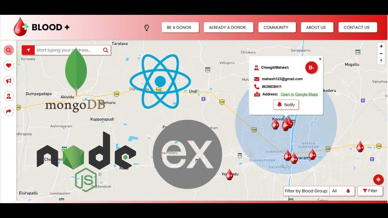 BloodPlus | A Blood Management System Using MERN STACK | TEAM OPTIMIZERS | VITB | BHIMAVARAM ...