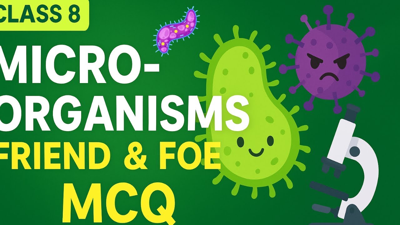 Microorganism Friends and Foe Important Questions I Science class 8 ...