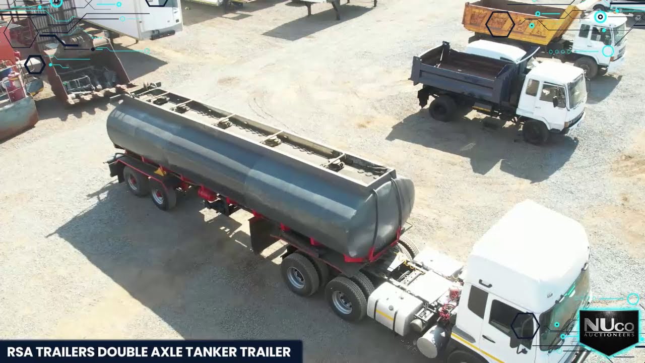 RSA TRAILERS DOUBLE AXLE TANKER TRAILER | NUco Auctioneers - YouTube