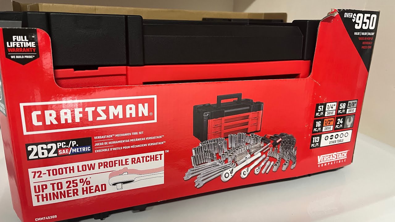 Craftsman 262 Piece Set (Low Profile Ratchets) - YouTube