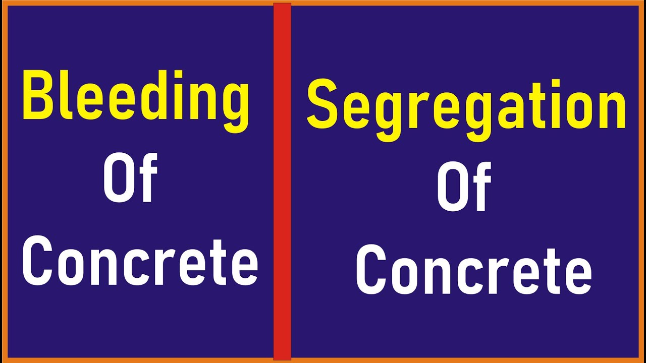 Bleeding & Segregation Concrete #civil #civilengineer - YouTube