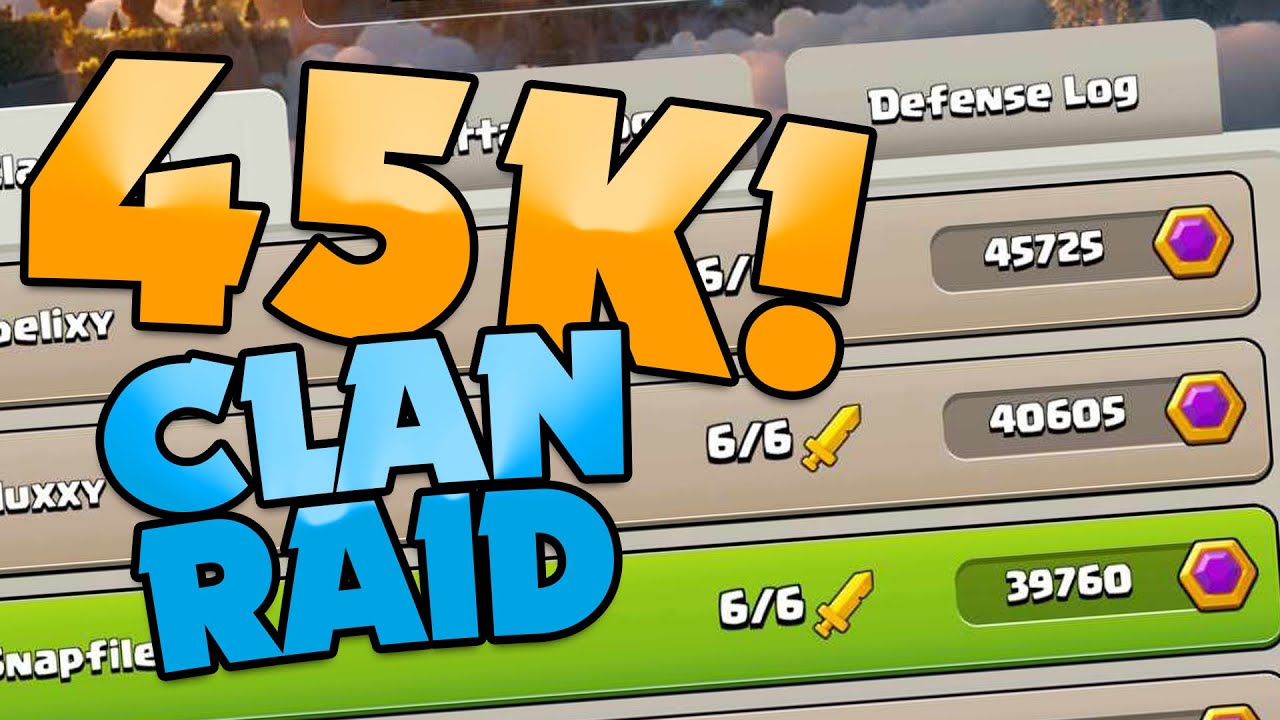 45K ON CLAN RAID! Clash of Clans [Tagalog/English] - YouTube