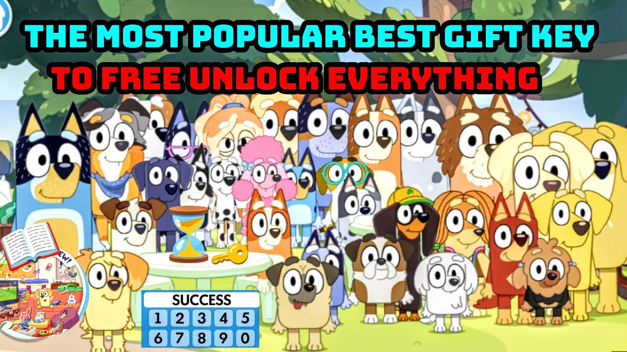 Bluey Let's Play The Most Popular Best Gift Key To Free Unlock ...