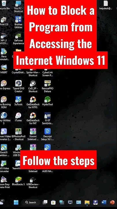 😲🤫 Windows 11 Block a Program from Accessing the Internet💥#shorts #tech #tipsandtrick - YouTube