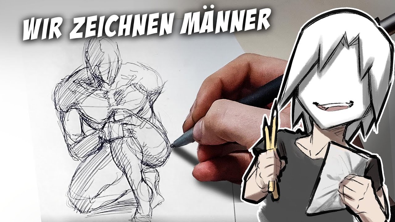 Wir üben Männer zeichnen! 🎨 | LifeDrawing | Drawinglikeasir - YouTube