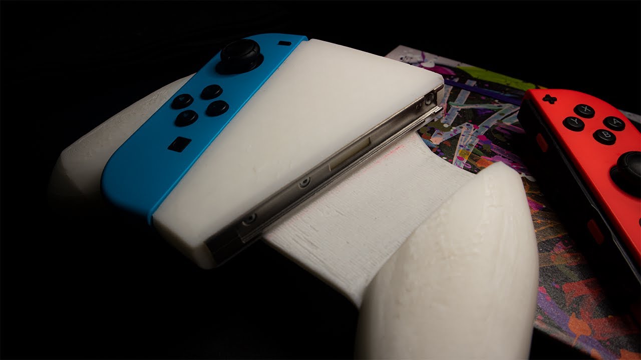 Best 3D Printable Nintendo Switch Grip with Rails - YouTube