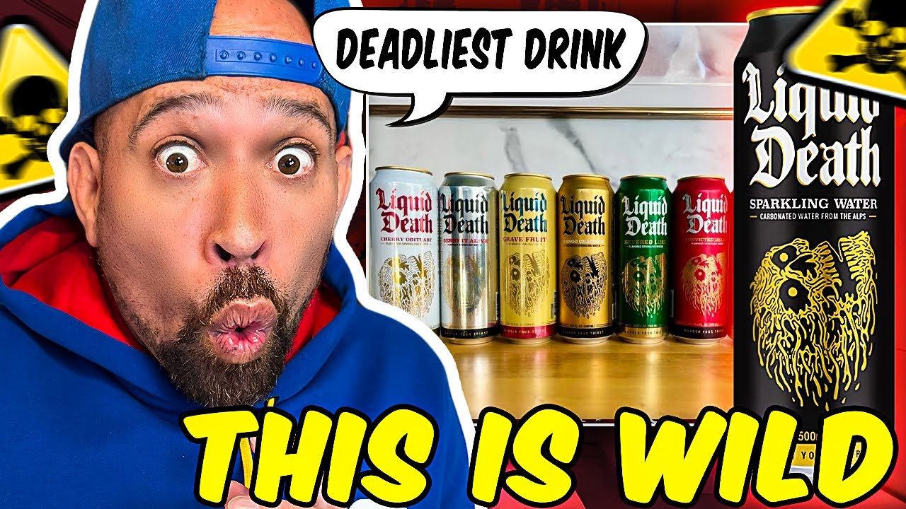Deadliest Drink Ever - Liquid Death A Water Company! This is WILD ...