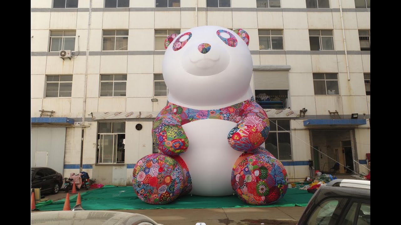 Colorful #Inflatable Balloon #airglow Panda Mascot for 2023 # ...