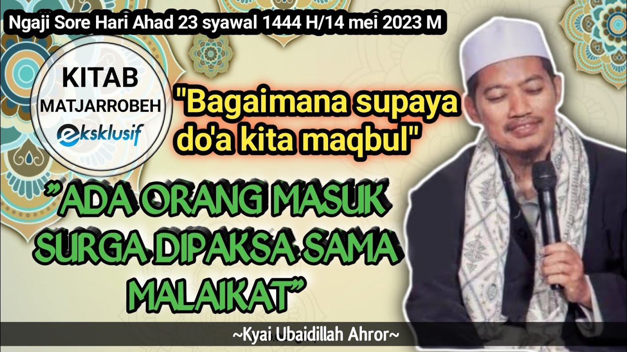 Ngaji sore ponpes Al fatah temboro. 14 mei 2023 kyai ubaidillah Ahror ...