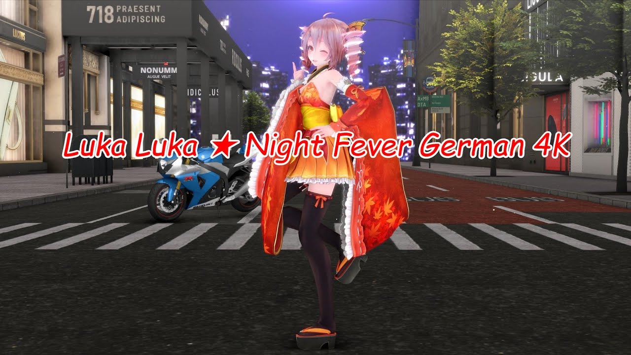 [MMD] Luka Luka ★ Night Fever German (Teto) 4K - YouTube