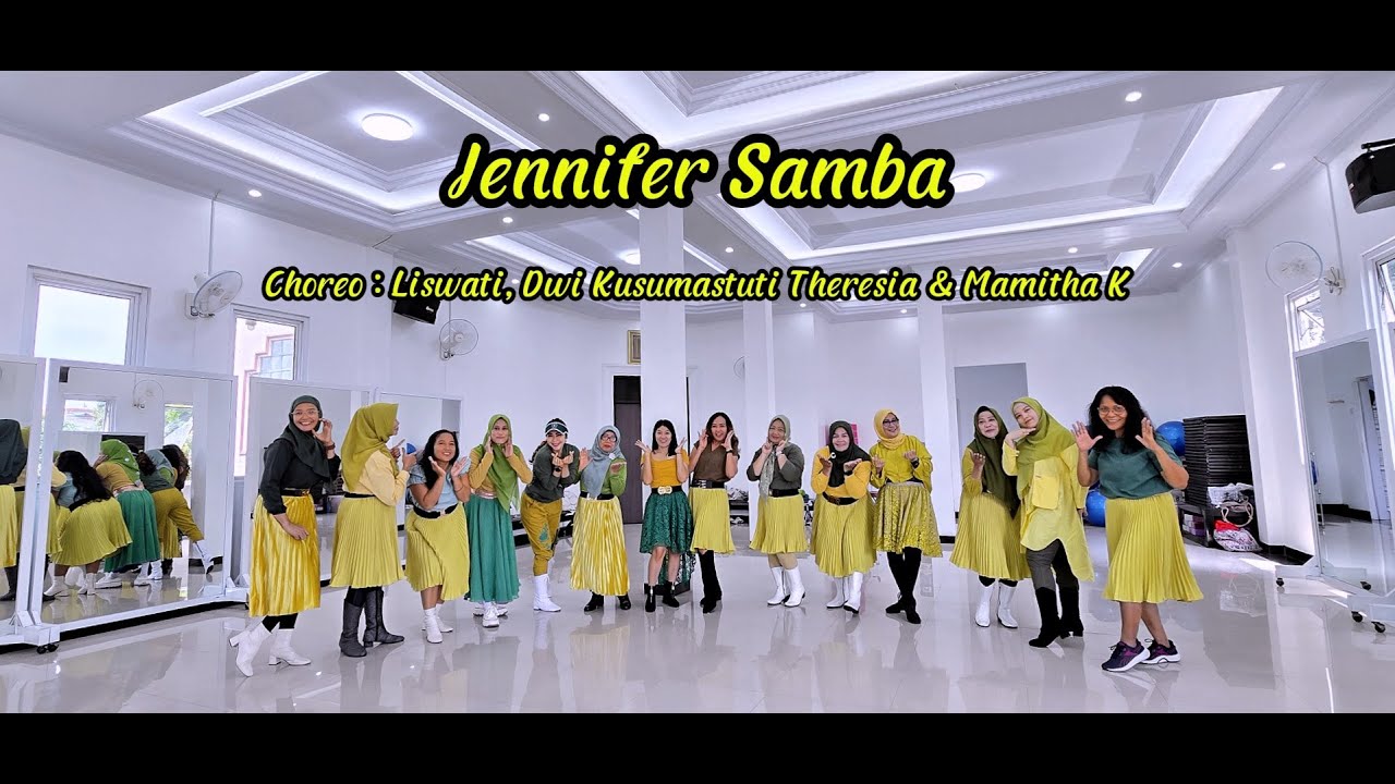 Jennifer Samba Line Dance - Improver || Lanata LD Class - YouTube