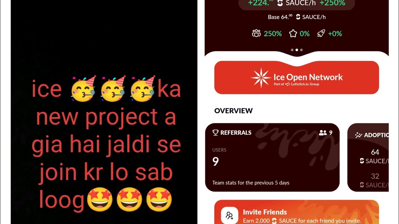 ICE NETWORK NEW PROJECT. Ice ka new project. sauces new project of ice ...